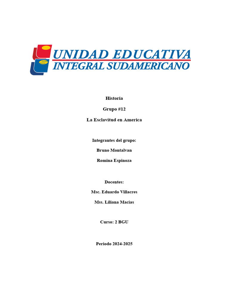 Esclavitud en América: Historia y Repercusiones | PDF | Esclavitud ...