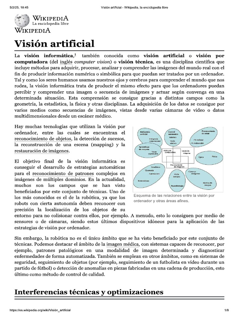 Wiki Vision Artificial | PDF