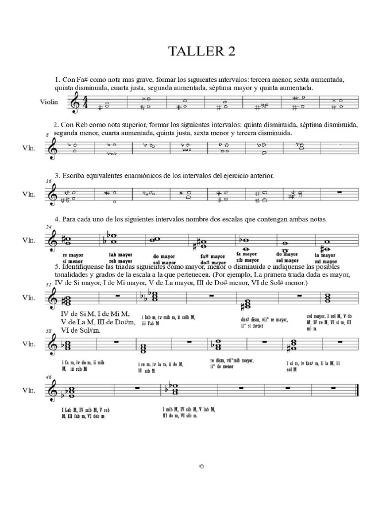 Taller Solfeo I | PDF