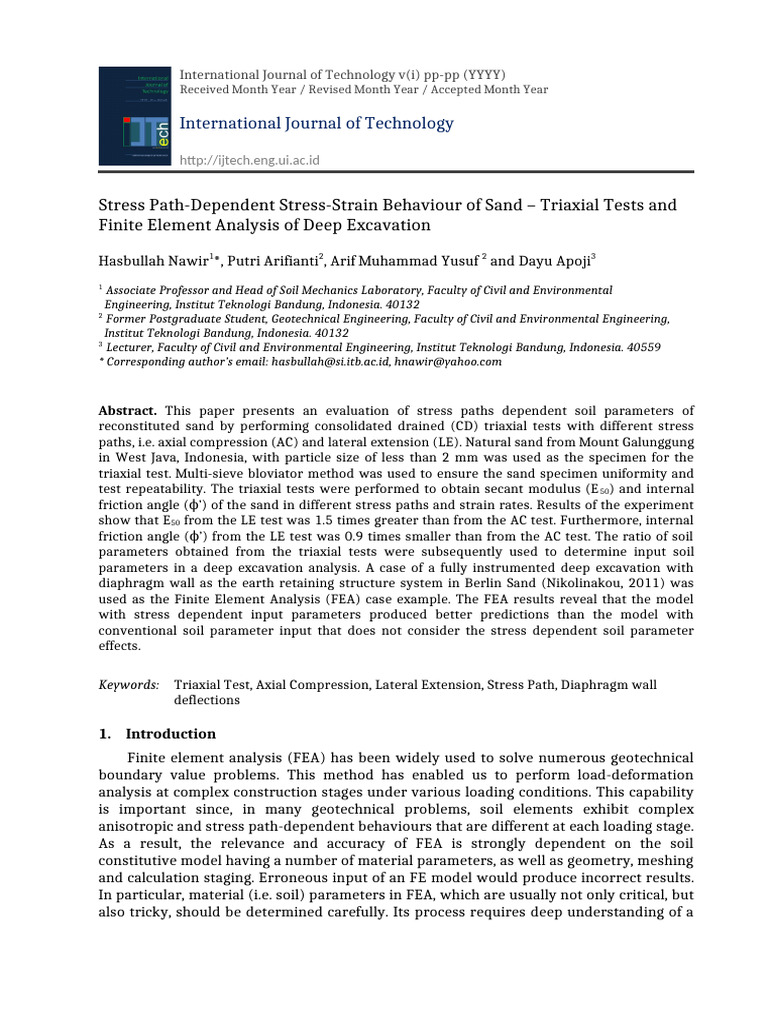 DRAFT PAPER - IJTechTemplate 2024 | PDF | Strength Of Materials ...