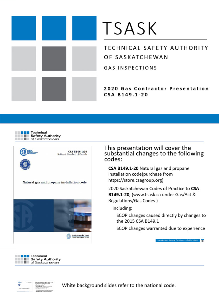 2020 B149.1 TSASK Code Rollout Presentation | PDF | Pipe (Fluid ...