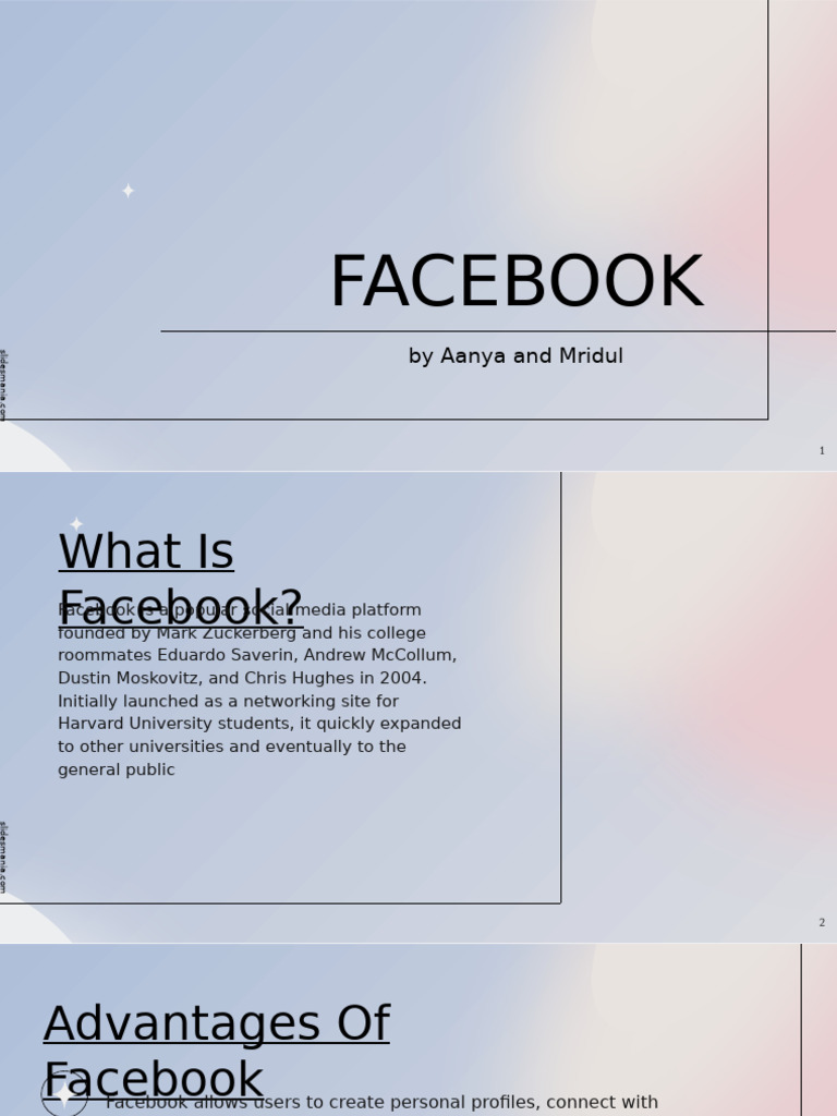 Facebook Overview and Account Setup Guide | PDF