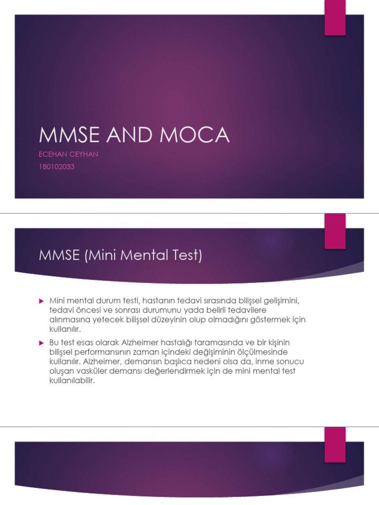 8- MMSE AND MOCA | PDF