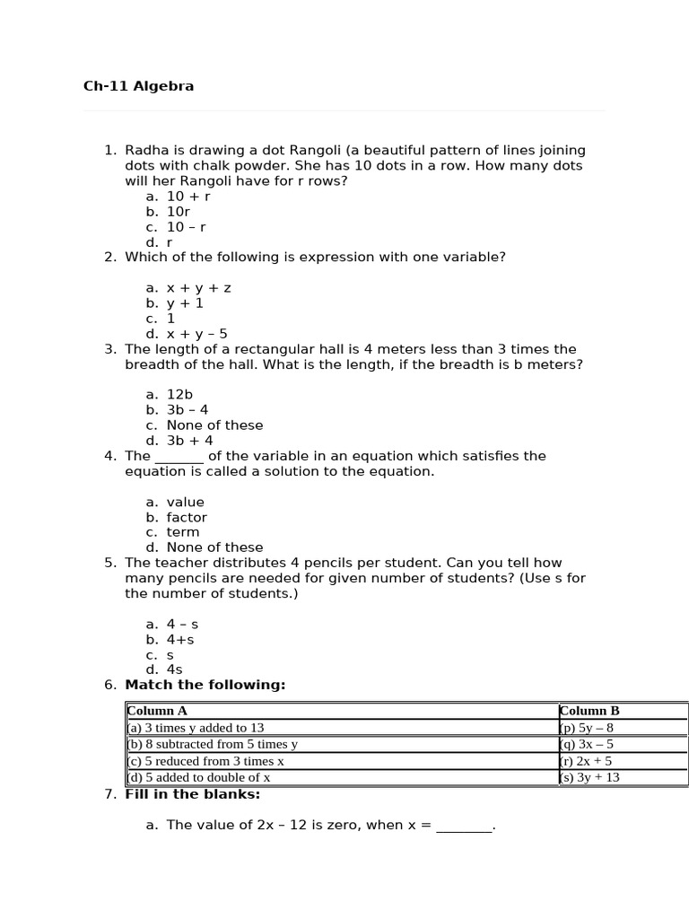 Ch_11 | PDF | Numbers | Equations