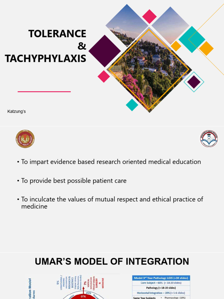 Tolerance and Tachyphylaxis | PDF | Drug Tolerance | Downregulation And ...