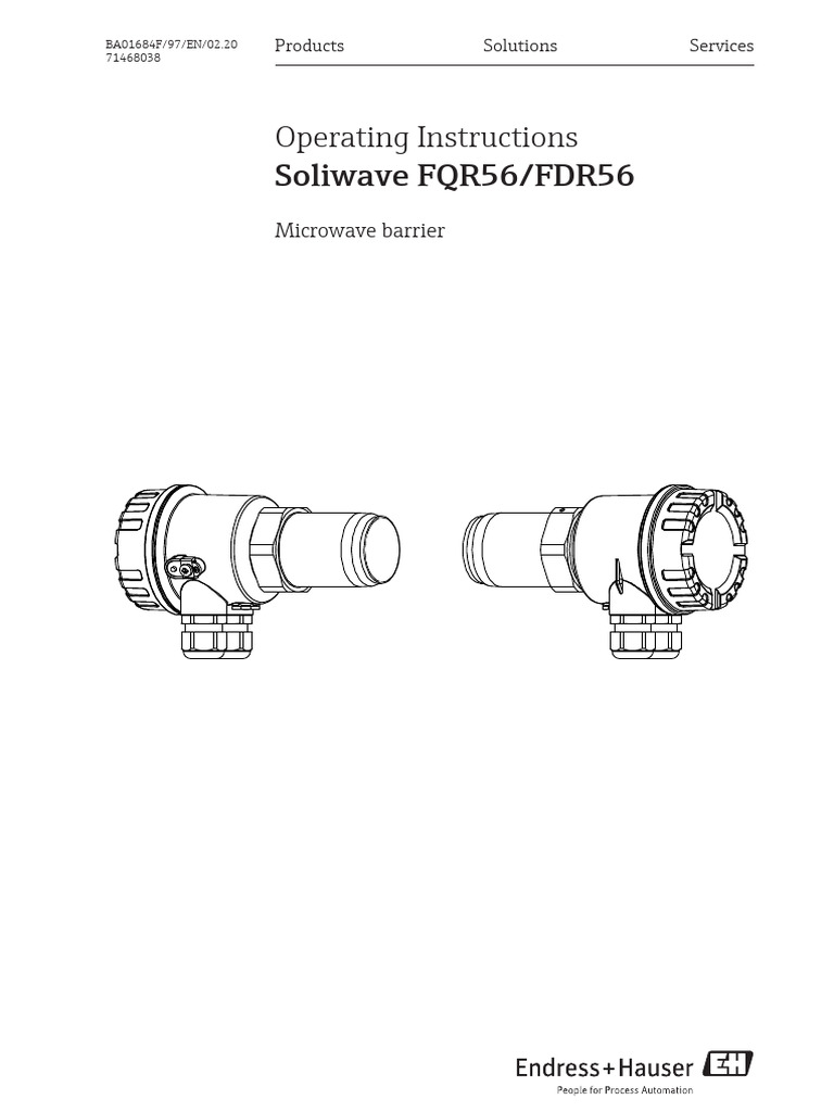 Soliwave FQR56 Plug Detector Operating Instructions | PDF | Safety