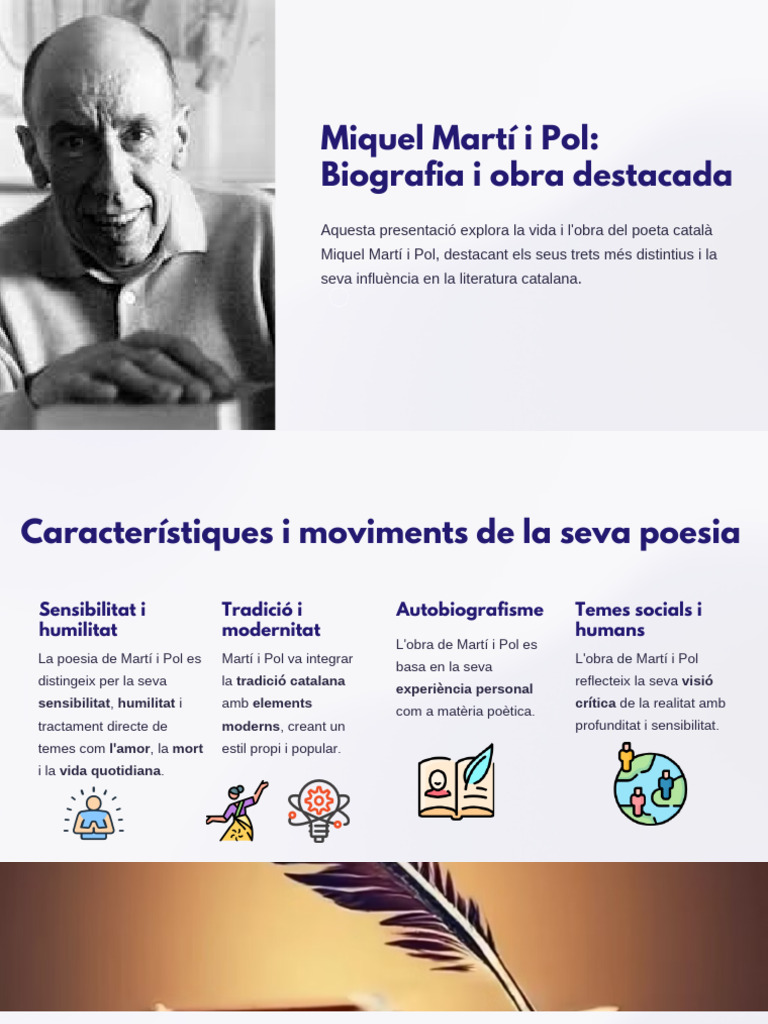Miquel Martí I Pol Biografia I Obra Destacada | PDF