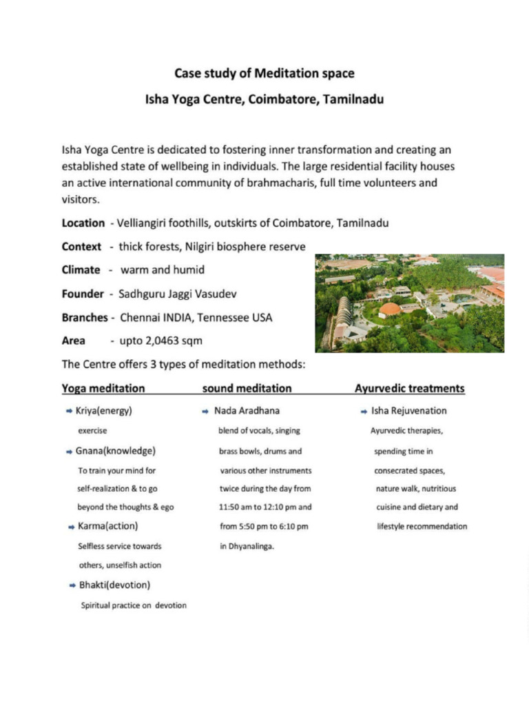 Case Study Isha Yoga Centre | PDF | Vault (Architecture) | Dome