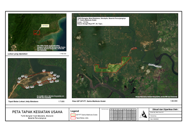 Peta Tapal Proyek | PDF | Geographic Data And Information