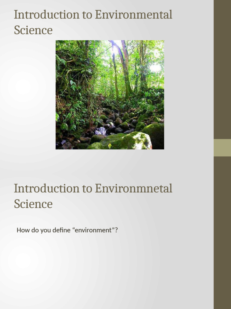 Introduction_to_Environmental_Science_2012-2013 [Autosaved] | PDF | Natural Environment | Earth