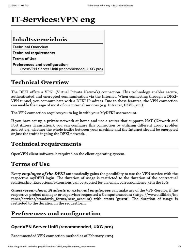 IT-Services - VPN Eng - March24 - OpenVPN - Only | PDF | Virtual Private Network | Computer Network