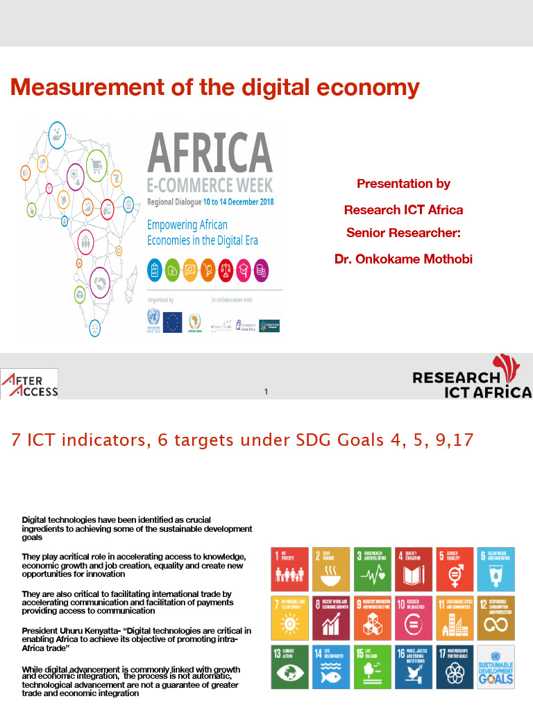 2018 Measurement of The Digital Economy Africa E Week | PDF | Africa ...