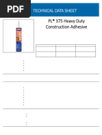 PL® Premium Construction Adhesive: Technical Data Sheet | PDF ...