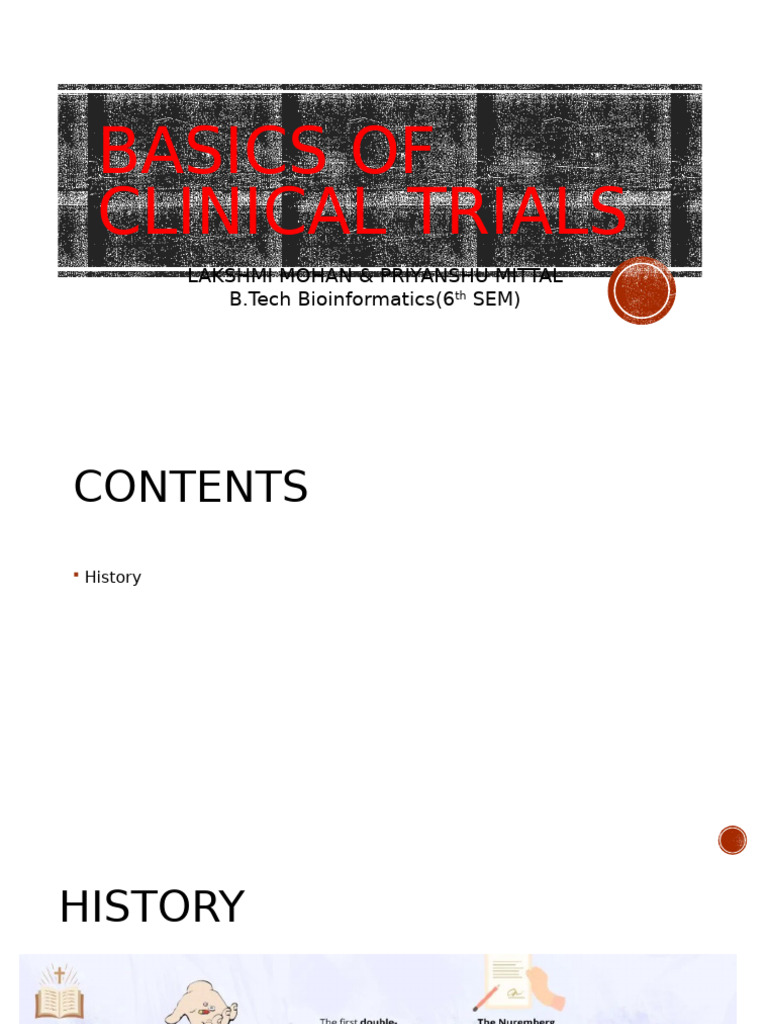 Basics of Clinical Trials | PDF | Phases Of Clinical Research ...