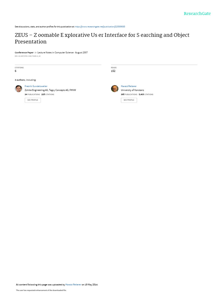 ZEUS_-_Zoomable_Explorative_User_Interface_for_Sea | PDF | Graphical ...