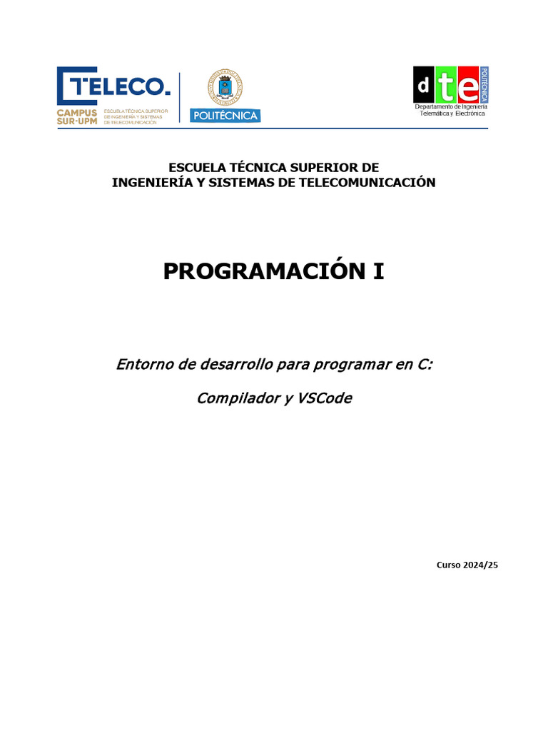Guía de Instalación C y VSCode | PDF | Interfaz de línea de comando | Archivo de computadora