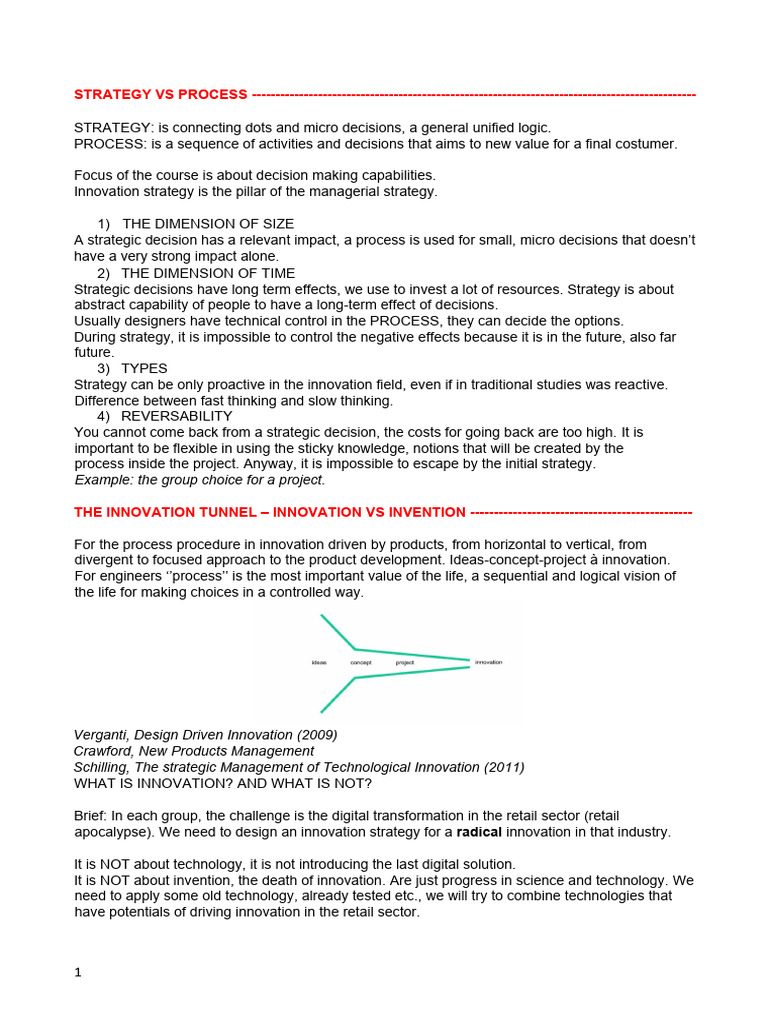 Business Innovation Notes | PDF | Innovation | Experience