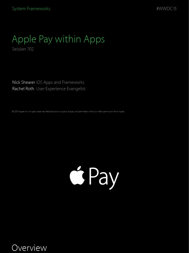 Apple Pay Integration Guide | PDF | Apple Pay | Ios