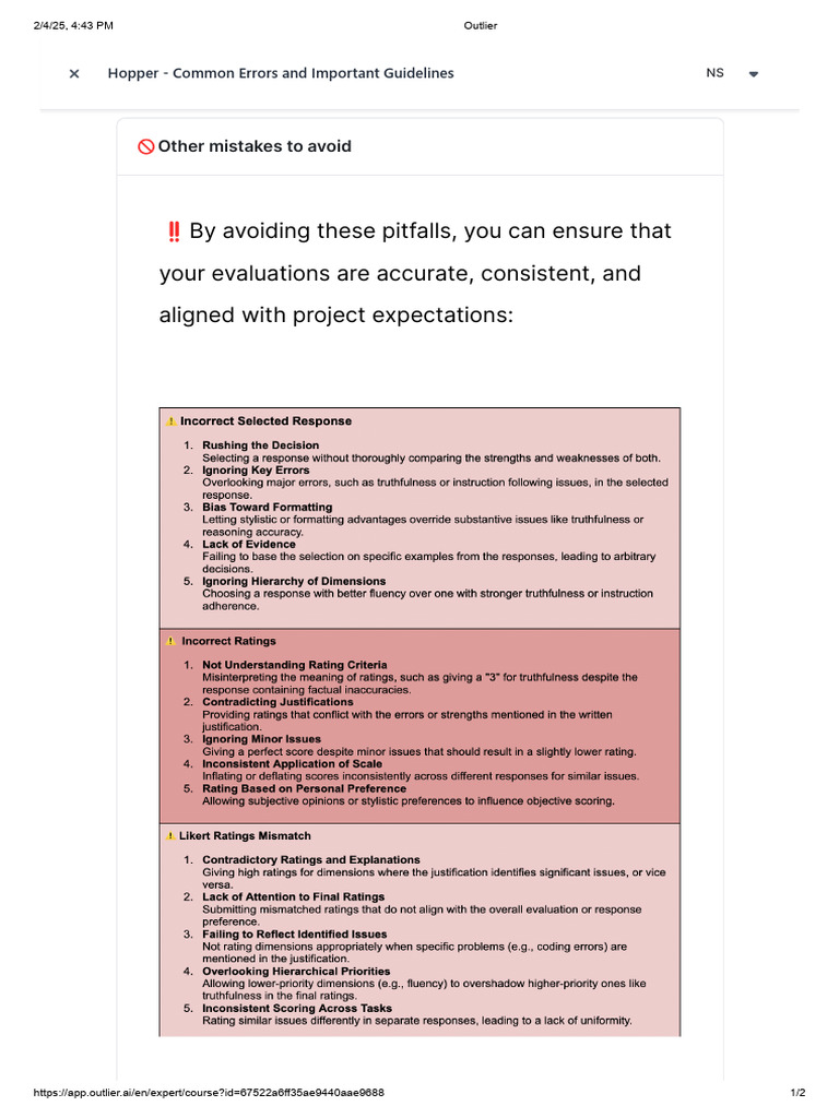 Evaluation Pitfalls In Projects Pdf 2055