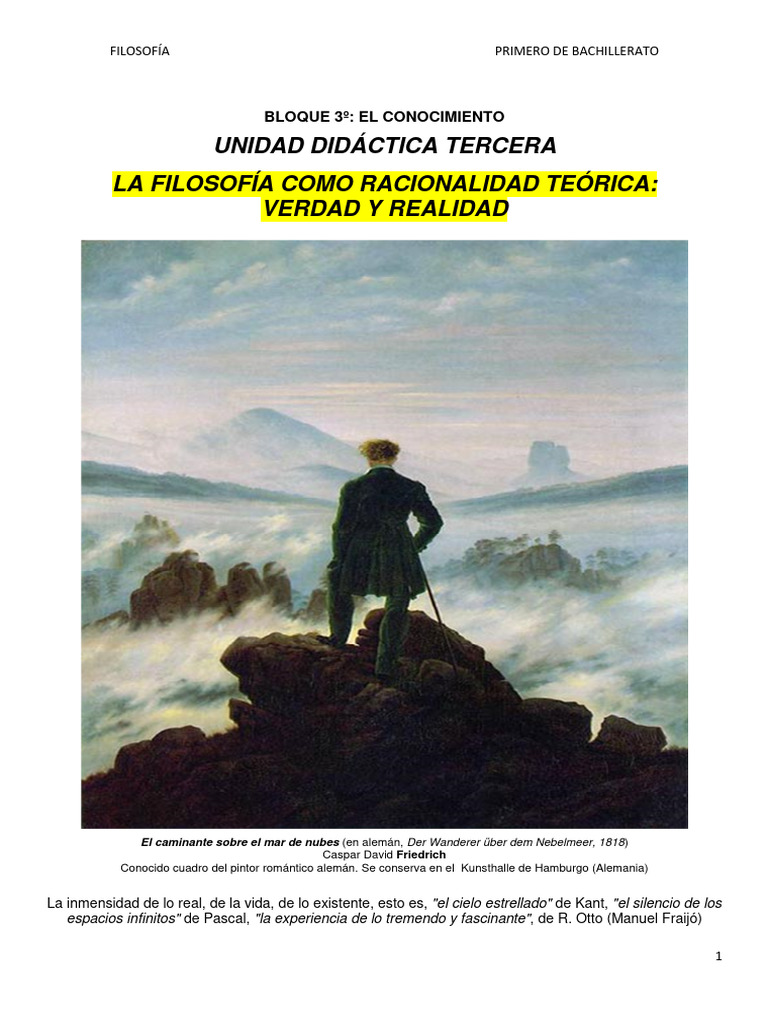 Filosofía: Conocimiento y Verdad | PDF | Verdad | Conocimiento