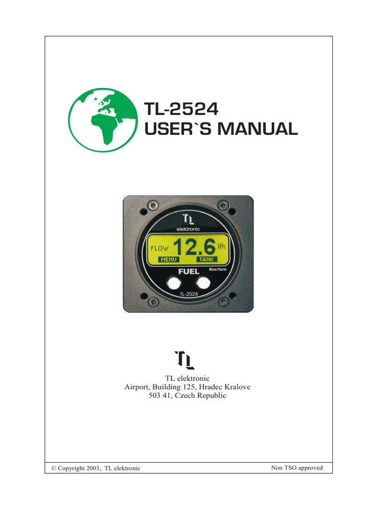 TL-2524_um_revB | PDF | Instrumentation | Calibration