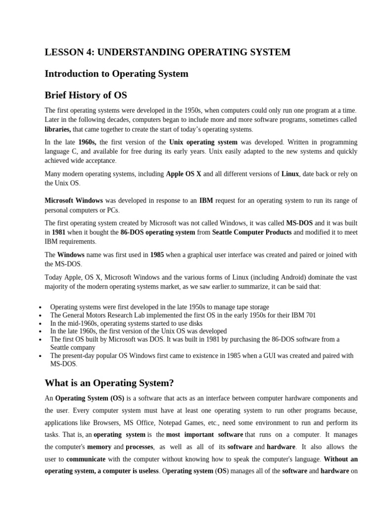 Operating System Notes Ndzo | PDF | Operating System | Computer File