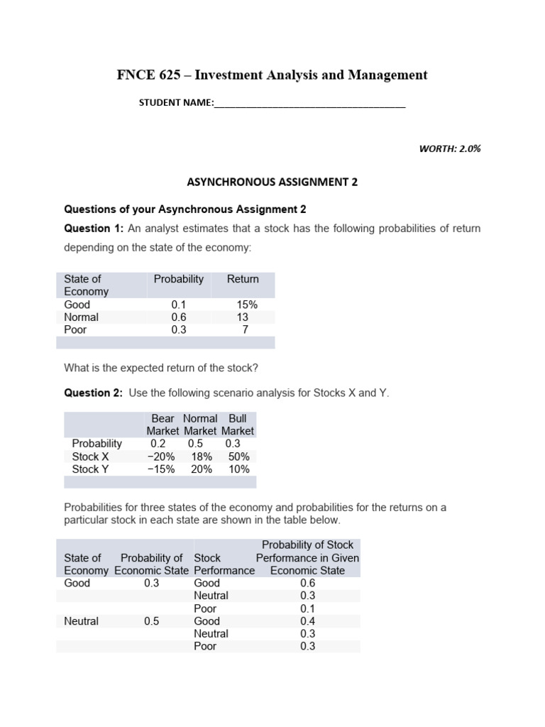 Asynchronous Assignment 2 | PDF | Economics | Economies