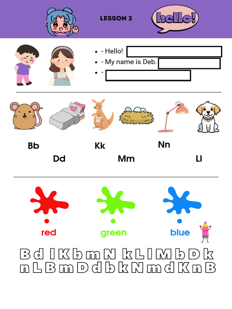 Phonics Lesson 2: Letters & Words | PDF