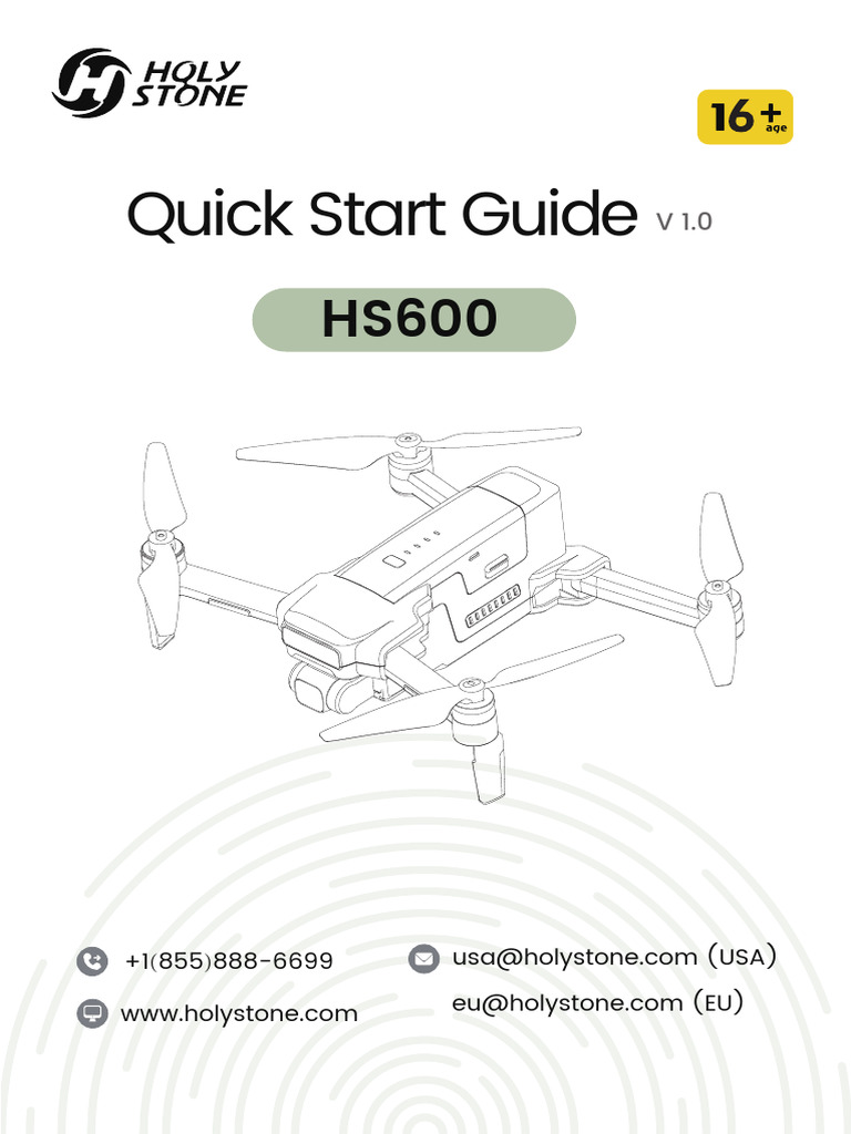 Holy Stone HS600 QuickStart Guide | PDF | Compass | Equipment