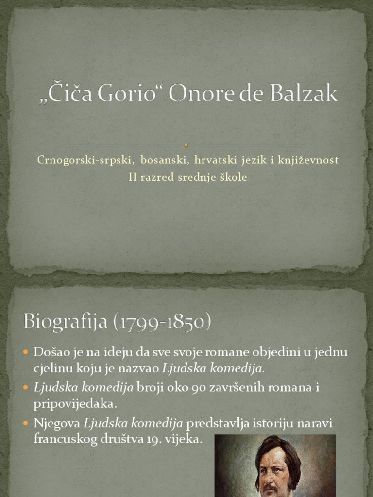 ČIča Gorio | PDF