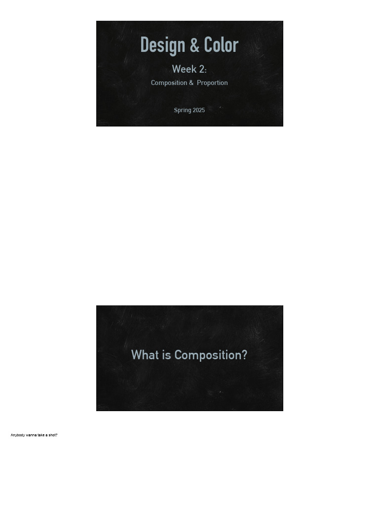 Week2_Design&Color_Comp_Proportions | PDF | Composition (Visual Arts)