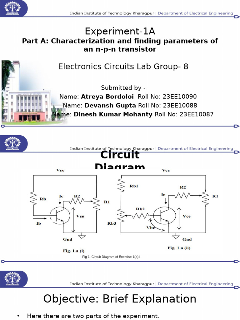 Ec lab report 1 a | PDF | Bipolar Junction Transistor | Resistor
