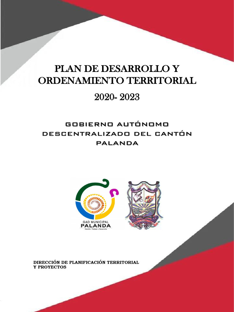 PDOT-2020-2023-PALANDA | PDF | Entorno natural | Ciencias de la Tierra