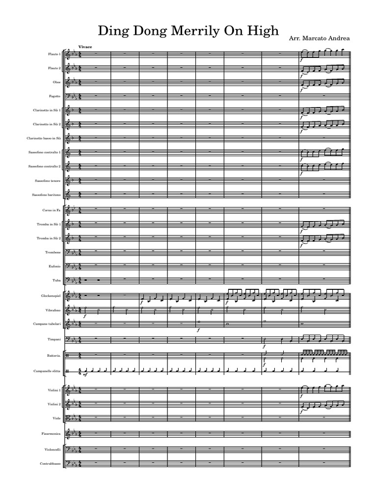 Ding Dong Marilly On High-Partitura - e - Parti | PDF | Aerophones ...