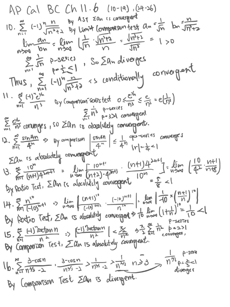 AP Cal BC CH 11.6 | PDF
