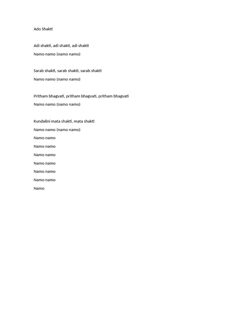 Sarab Shakti: A Devotional Tribute | PDF