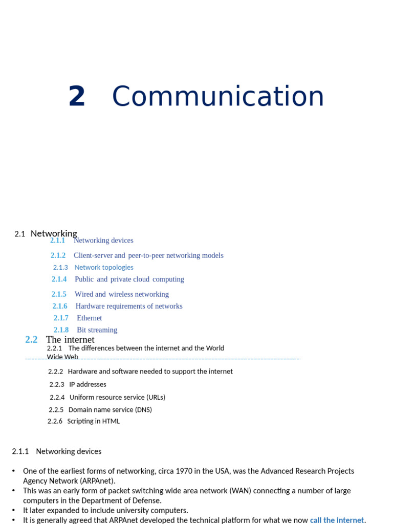 2 Communication | PDF | Computer Network | Client–Server Model
