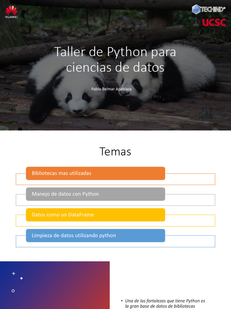 Presentación 2da. sesión. Pandas (1) | PDF | Aprendizaje profundo ... Presentación 2da. sesión. Pandas (1) | PDF | Aprendizaje profundo ...