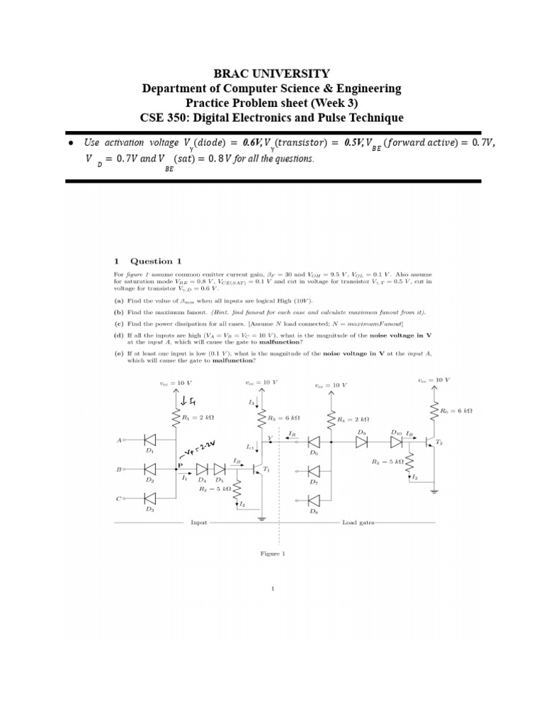 CSE350 Practice Problem Solution Week-3 | PDF