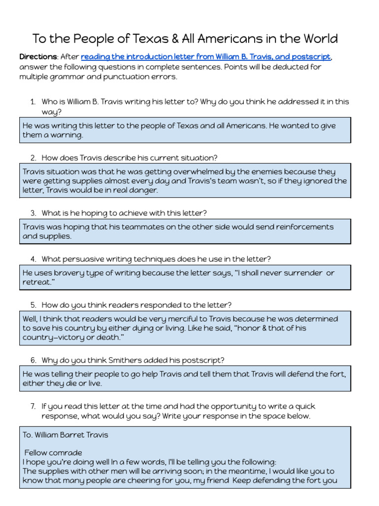 Call to Arms: Travis's Plea | PDF | Military Of Mexico | Battles