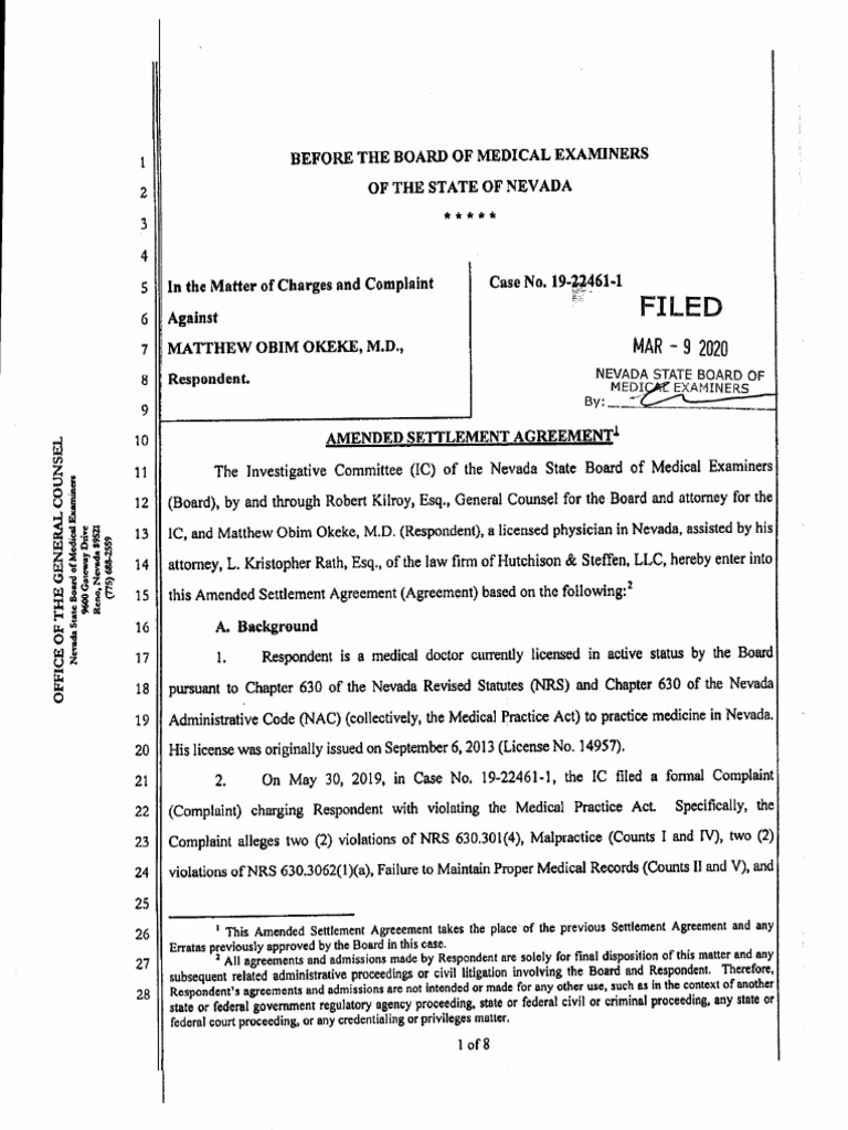 Okeke admission | PDF | Lawsuit | Administrative Procedure Act