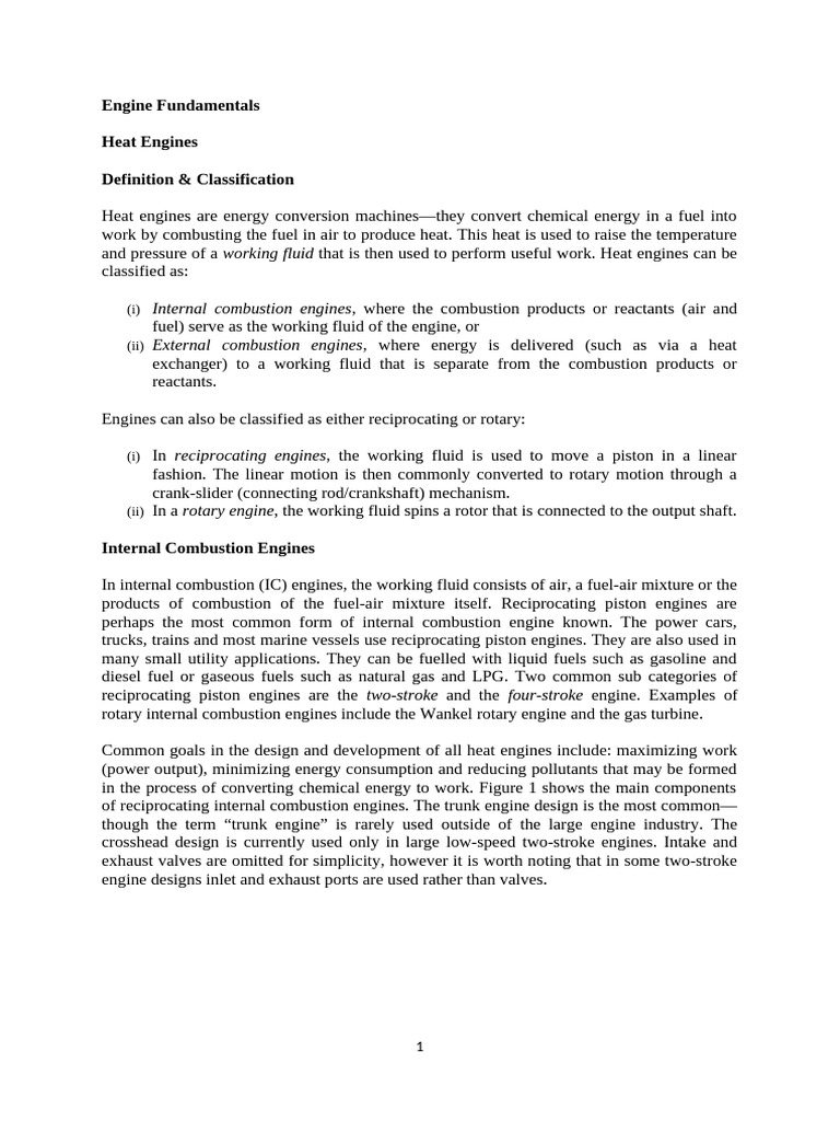 Engine Fundamentals For Students | PDF | Engines | Steam Engine