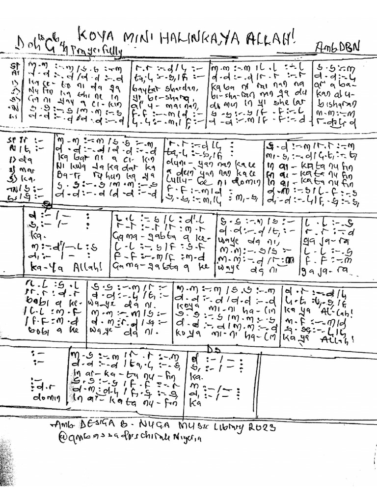 Koya Mini Halinka, Ya Allah! | PDF