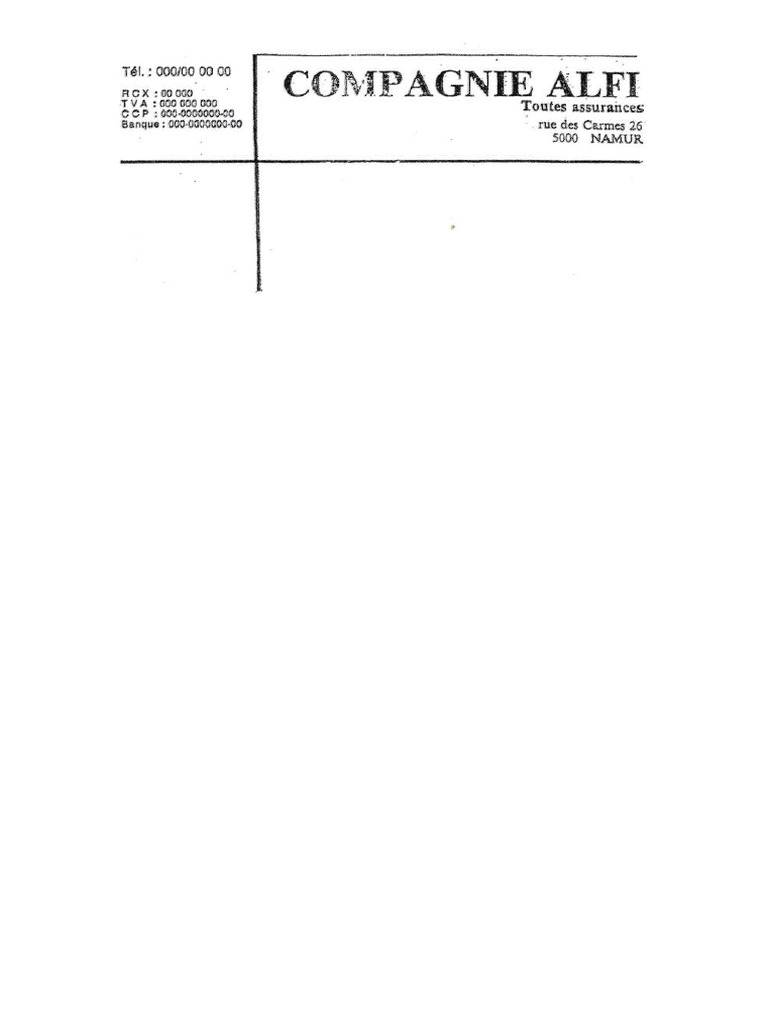 Papier A en Tete Alfi | PDF