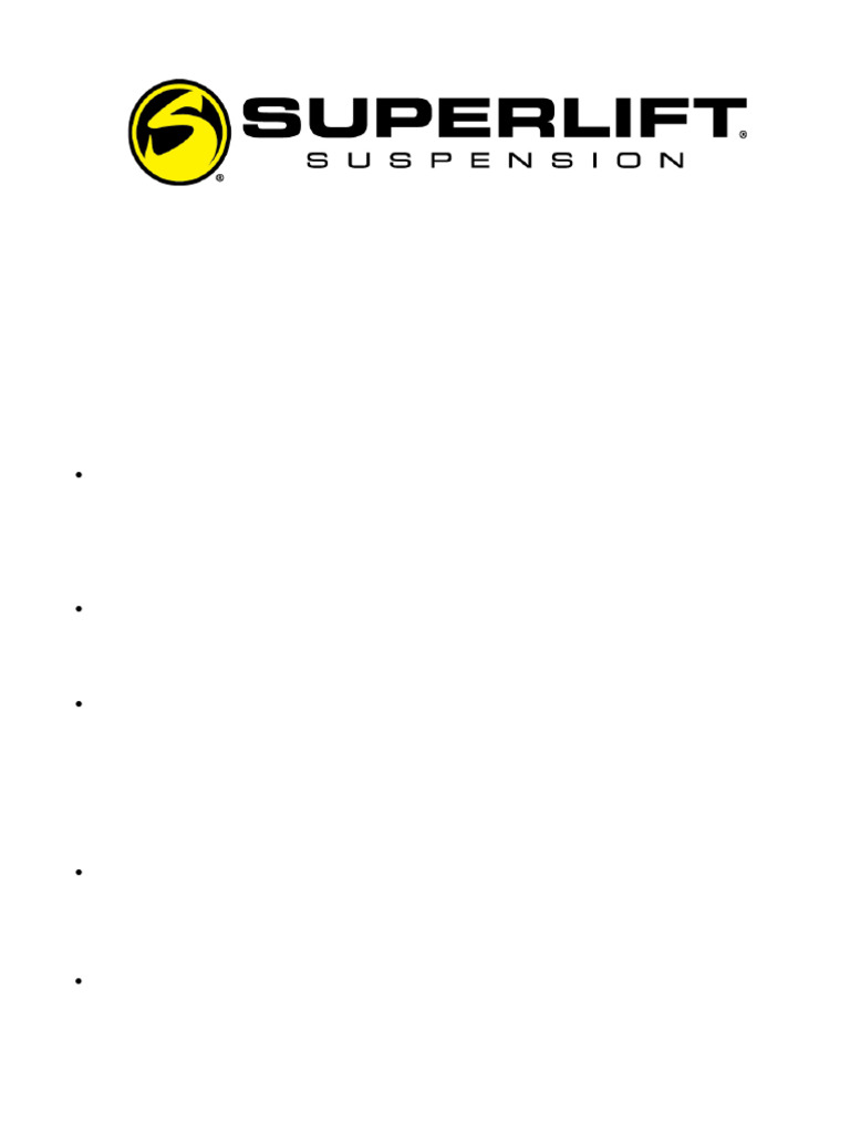 Instrucciones Superlift | PDF | Steering | Wheel