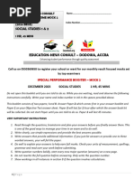 BECE Objective Answer Sheet Guide | PDF