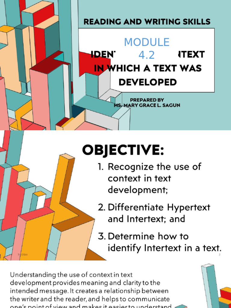 Module 4.2 Hypertext and Intertext | PDF