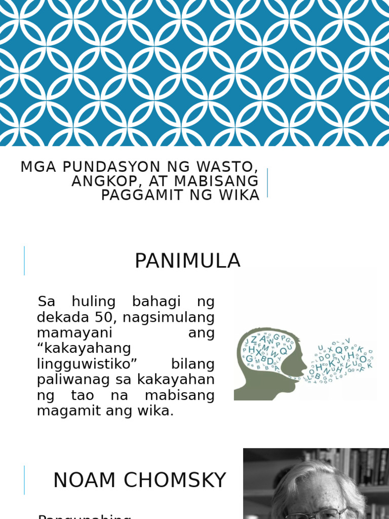 Mga Pundasyon NG Wasto Angkop at Mabisang Paggamit NG Wika | PDF