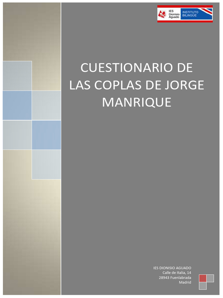 Coplas Jorge Manrique | PDF