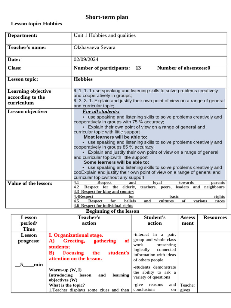 9.lesson2 | PDF | Curriculum | Human Communication